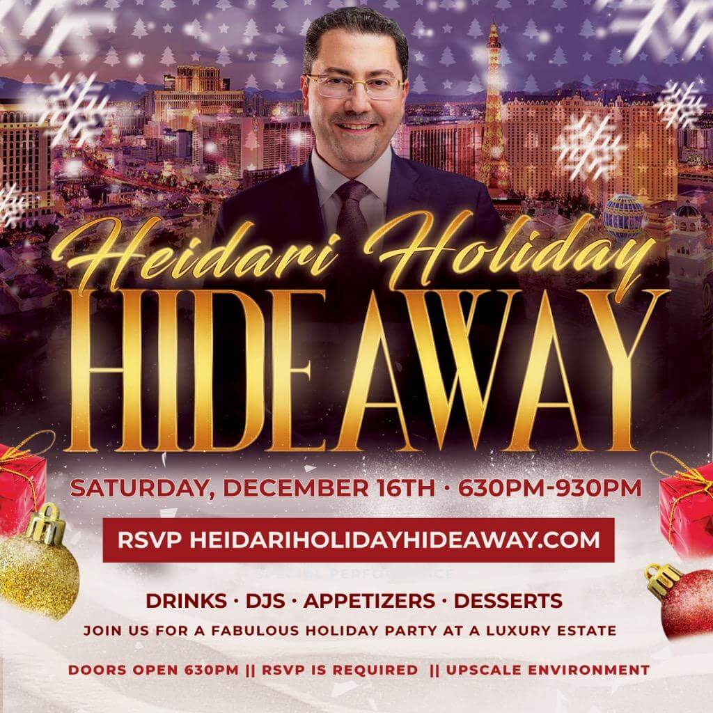 RSVP for the Heidari Holiday Hideaway!